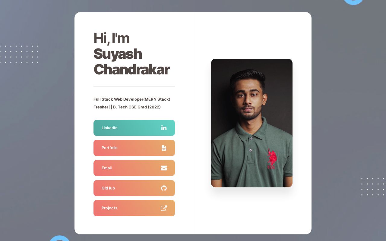 Portfolio Suyash Chandrakar